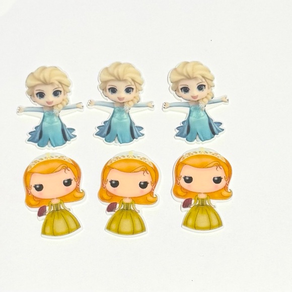 Office | Flat Back Resins Frozen Elsa Belle Disney Princess | Poshmark
